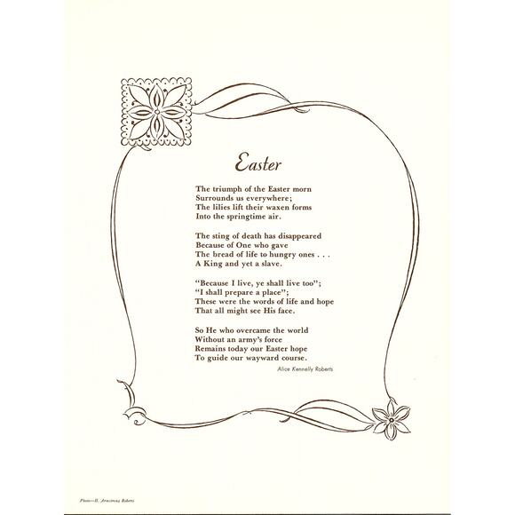 None and/or Unknown | Other | Easter Alice Kennelly Roberts 97s Poem Retro Kitsch Wall Art Sf8 ...